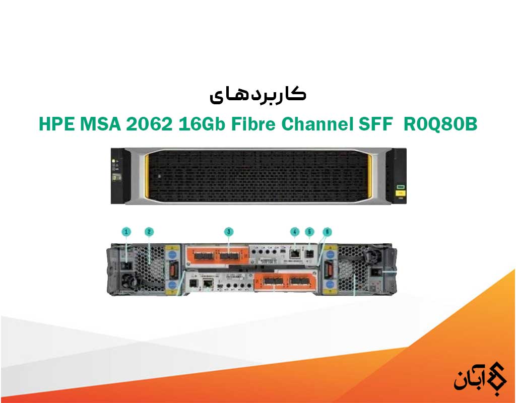ذخیره‌ساز HPE MSA 2062 16Gb Fibre Channel SFF (مدل R0Q80B) - توسعه سخت افزار آبان